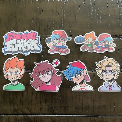 Friday Night Funkin FNF Stickers and Buttons - Etsy