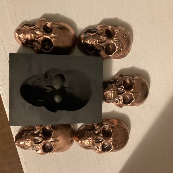 3D Graphite Mold Skull 10 Ounce - Etsy