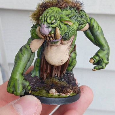 Cave Troll 3D Printed Resin Miniature Tabletop Role Playing Dungeons ...
