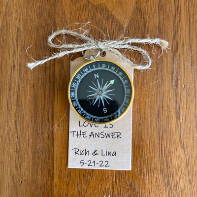 50 Compass Party Favors Bon Voyage Party Retirement Destination Wedding ...