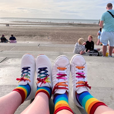 Aroace Rainbow Pin Aro Pride Accessory Badge Aromantic - Etsy