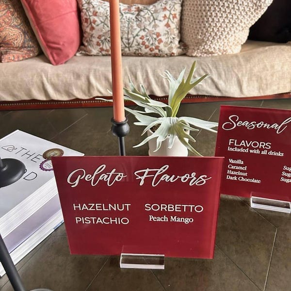 Personalized Acrylic Sign - CUSTOM DESIGN | Horizontal or Vertical - Etsy