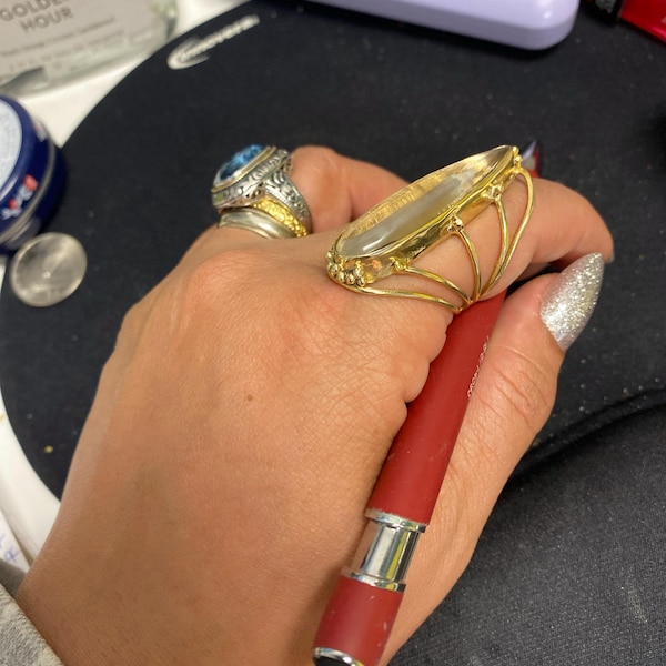 Coconut Tree Ring, Tree Ring, Signet Ring, Tropical Ring, Dainty Ring ...