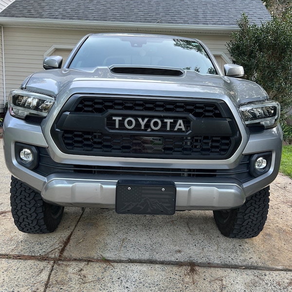 Gloss Black American Flag License Plate - Etsy