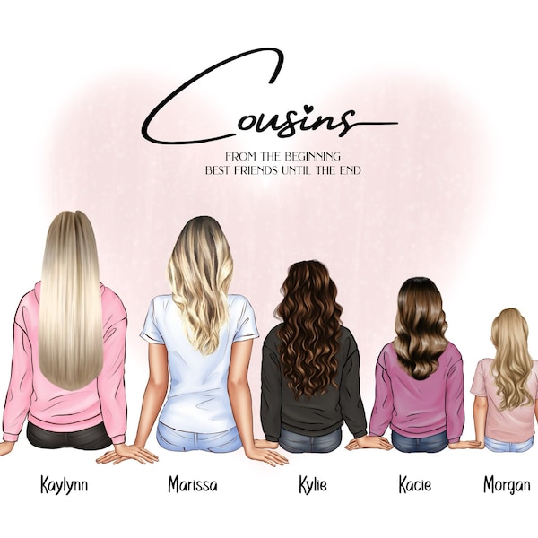 Friendship Print Five Best Friend Gifts Personalized Best Friend Gift ...