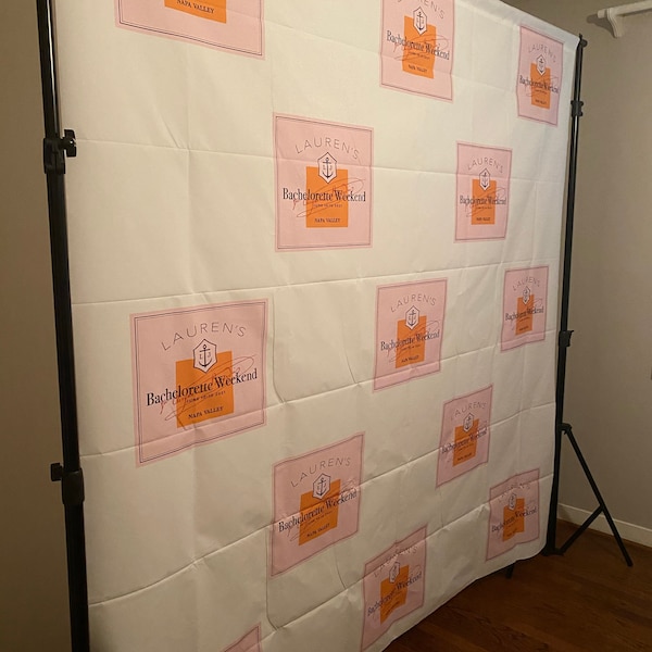 Customized Logos Photo Backdrop Step Repeat Logo Wall Photography ...