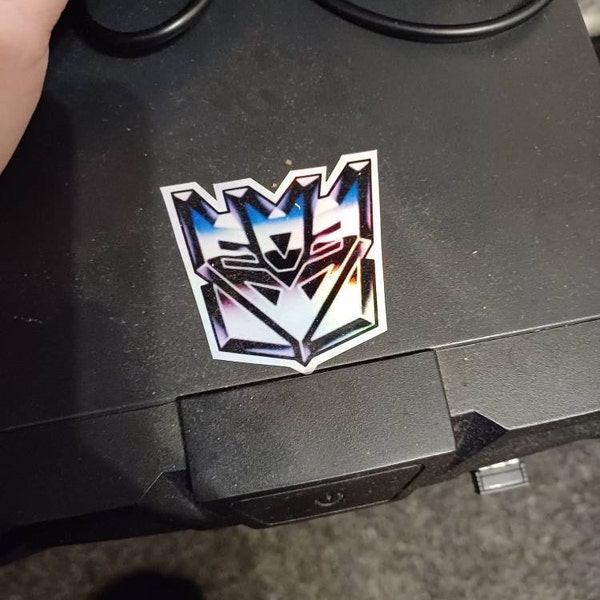 Transformer One Megatronus Holographic Sticker Retro Style for Laptop ...
