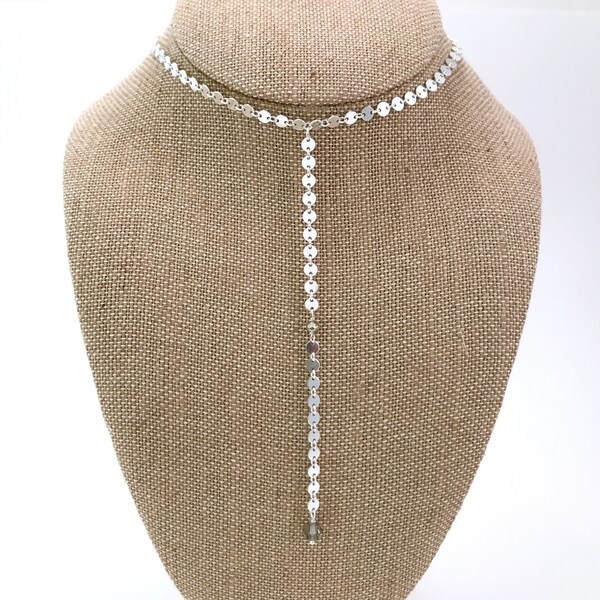 Sterling Silver 4mm Round Disc Chain- 925 Sterling Silver Round Disc ...