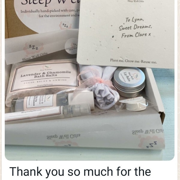 Sleep Well Gift Box /relaxation Pamper Box /wellbeing Letterbox Gift ...