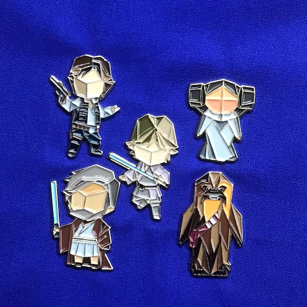 Luke Skywalker Origami Pin, Star Wars Gift, Nerd Gift, Geek Gift - Etsy