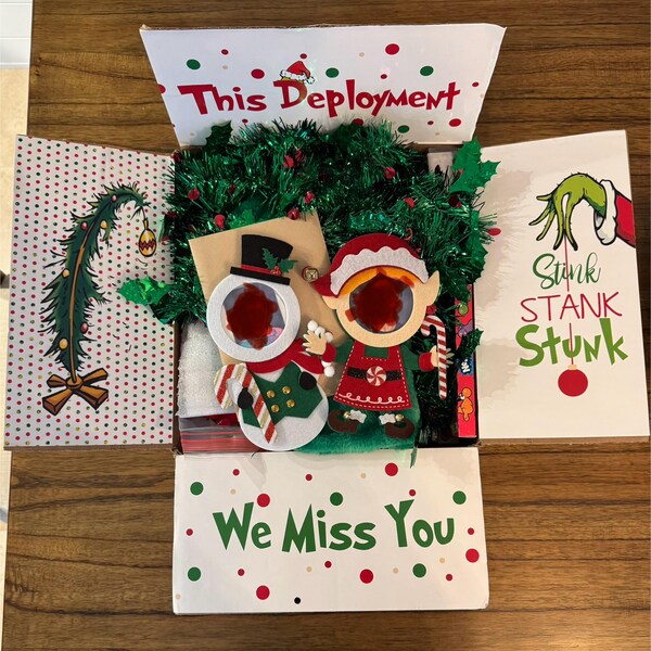 Christmas Care Package for Deployment / Winter Military Gift for Long ...