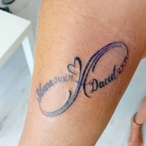 Infinity Symbol Custom Design | Personalized Tattoo Design | Instant ...