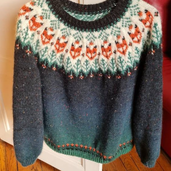 INTO THE WILD Sweater Pattern, Womens Sweater Knitting Pattern, Round ...