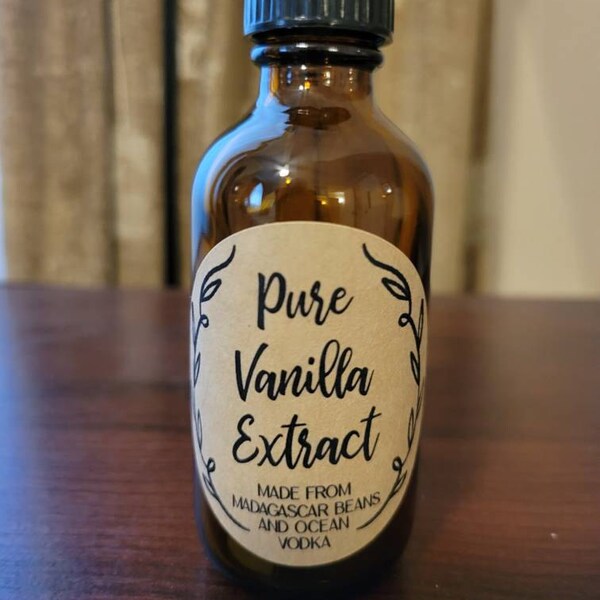 Vanilla Labels, Vanilla Bottle Labels, Vanilla Extract Labels, Homemade ...