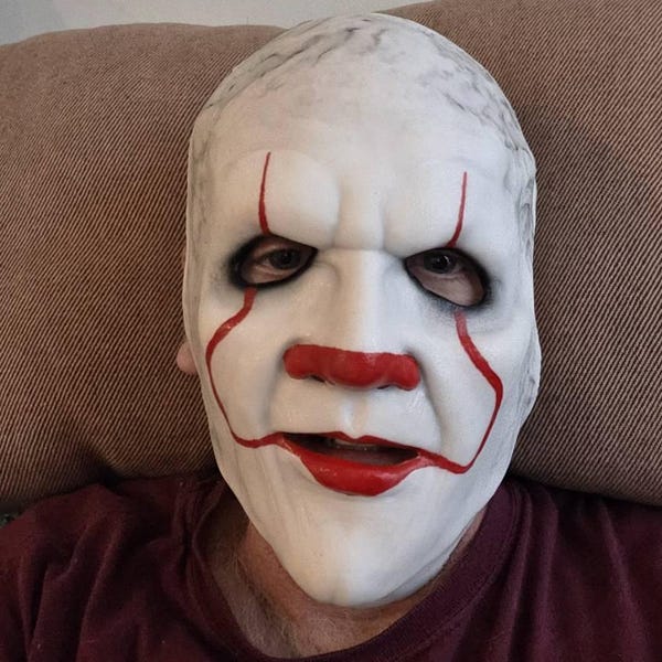 Clown Silicone Face Mask / Custom Paint Available! - Etsy
