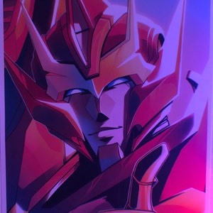 Soundwave Pink Transformers Prime Print - Etsy