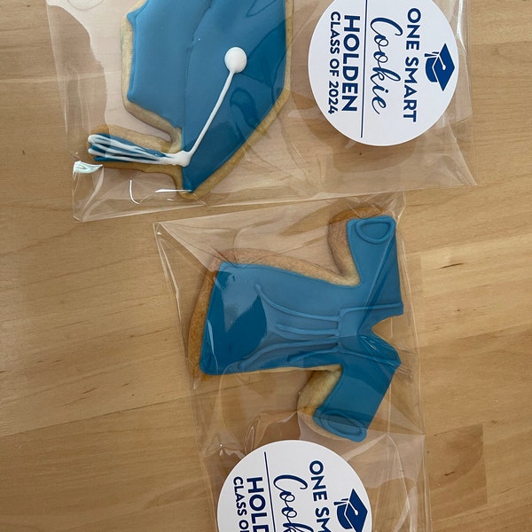 One Smart Cookie Class of 2024 Graduation Stickers, Graduation Party ...