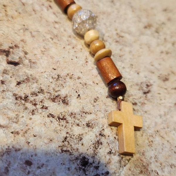 Wood Cross Keychain - Etsy