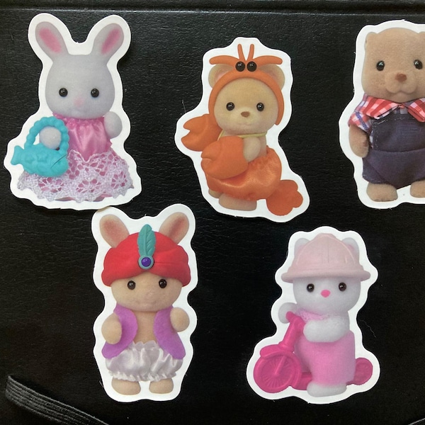 Monchhichi Inspired Vinyl Decal Sticker Bundle of 4 - Etsy