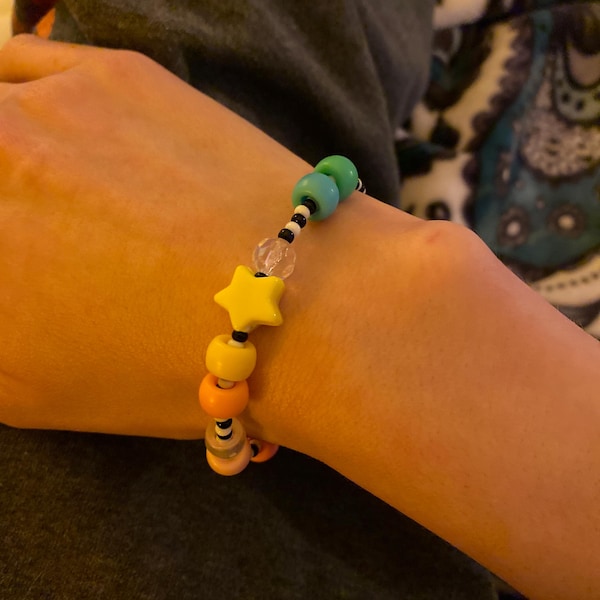 Beaded Fidget Sensory Bracelet for Anxiety Relief/adhd Autism. Pastel ...