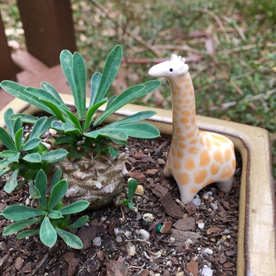 Miniature Handmade Ceramic Giraffe Figurine - Etsy