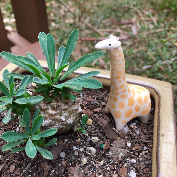 Miniature Handmade Ceramic Giraffe Figurine - Etsy