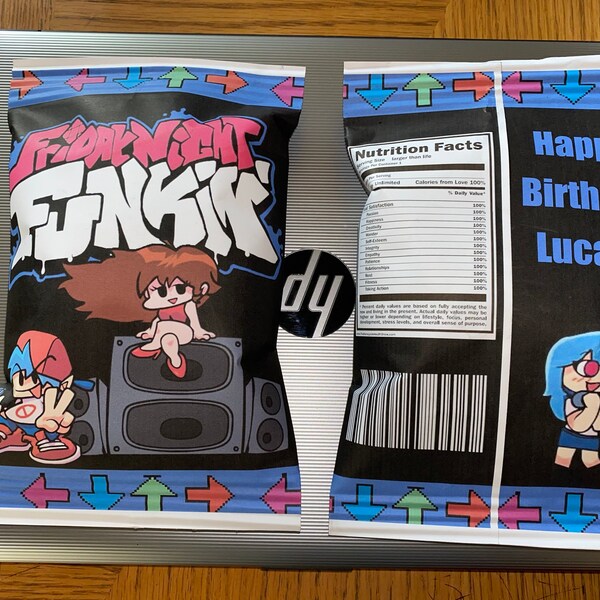 Friday Night Funkin Chocolate Bar Wrapper- INSTANT DOWNLOAD - Etsy