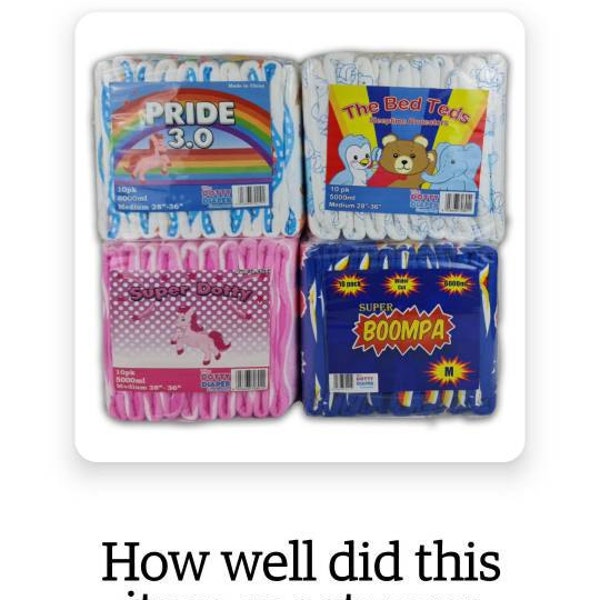 White Cloth Diapers 4000ml, Adult NAPPY Incontinence, Reusable, 4 Sizes ...