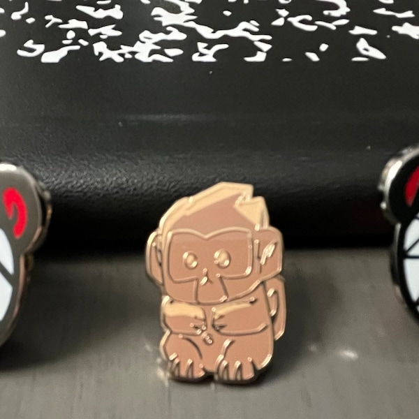 LMK: Sun Wukong and Macaque Logo Enamel Pin - Etsy