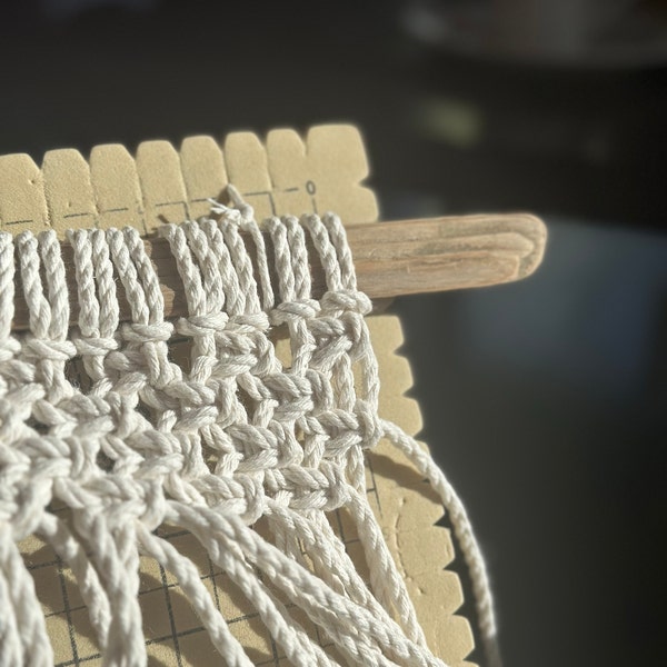 Macrame Board and Wooden Stand With 5 Psc T Shape Pins for Macrame ...