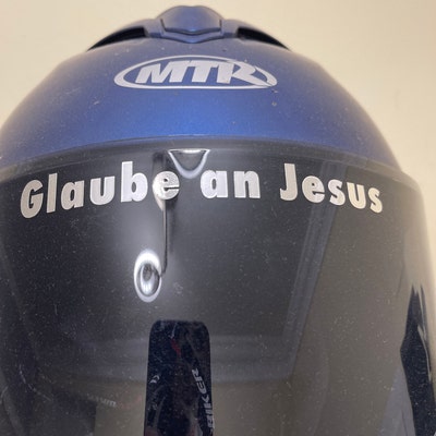 Motorcycle Visor Decal, Custom Text, Motorrad Helm Wunschtext, Helmet ...