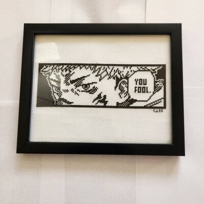 Sukuna Cross Stitch Pattern Cross Stitch Template Sukuna Ryomen From ...