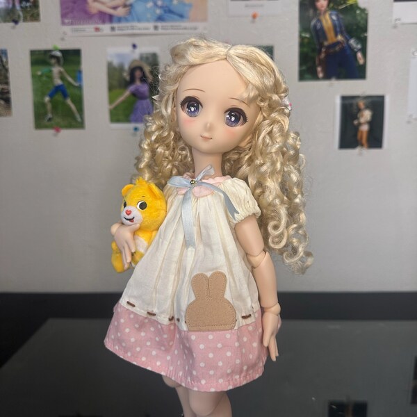 Custom Doll Wig for Smart Dolls- Heat Safe-tangle Resistant- 8.5" Head ...