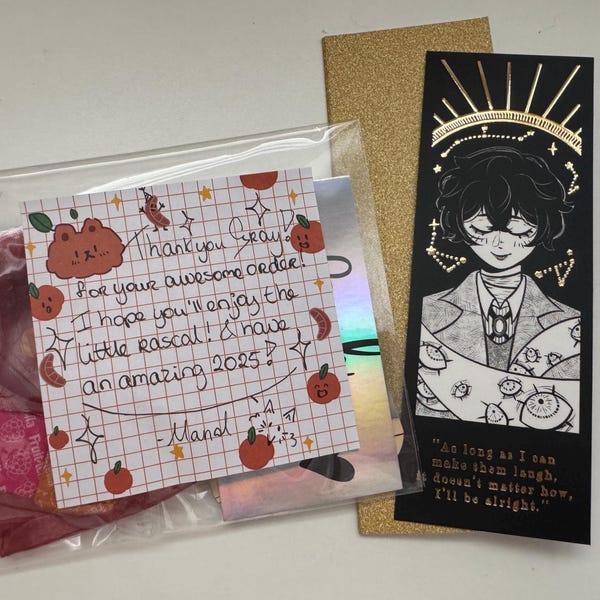 Bsd Dazai Fyodor Goldfoil Bookmarks - Etsy