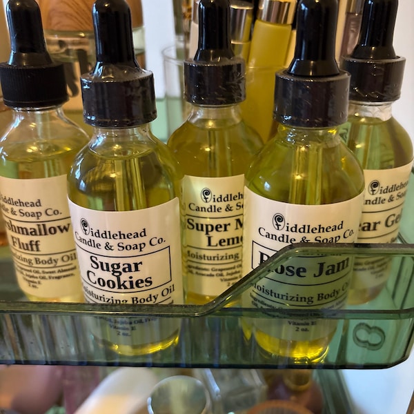 Choose Your Scent Body Oil, Natural Body Oil, Massage Oil, Hydrating Oil, Moisturizing Oil ...