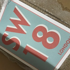 Custom Personalised Postcode Print Typography Print Your Home in the ...