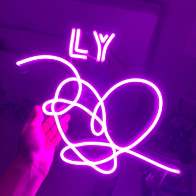 Bts Love Yourself Heart LED Neon Sign BTS LY Neon - Etsy
