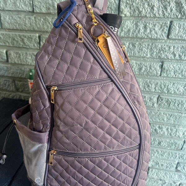 Faux Leather Personalized Pickleball Bag, Classy Pickleball Paddle ...