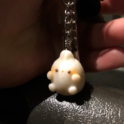 Kawaii Rabbit, Bunny, Polymer Clay Charms, Keychain, Cute Fimo Charm - Etsy