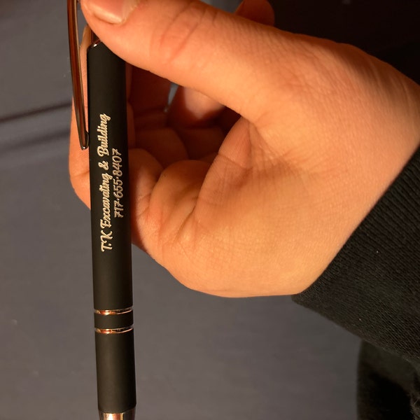 Custom Ballpoint Pens, Personalized Business Pens Bulk Custom Text ...