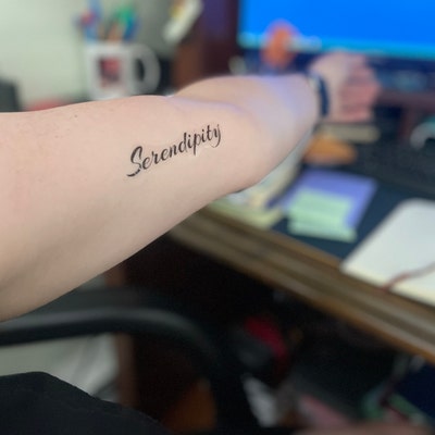 Customized Temporary Tattoos Fake Tattoos Your Words Set of 2 - Etsy