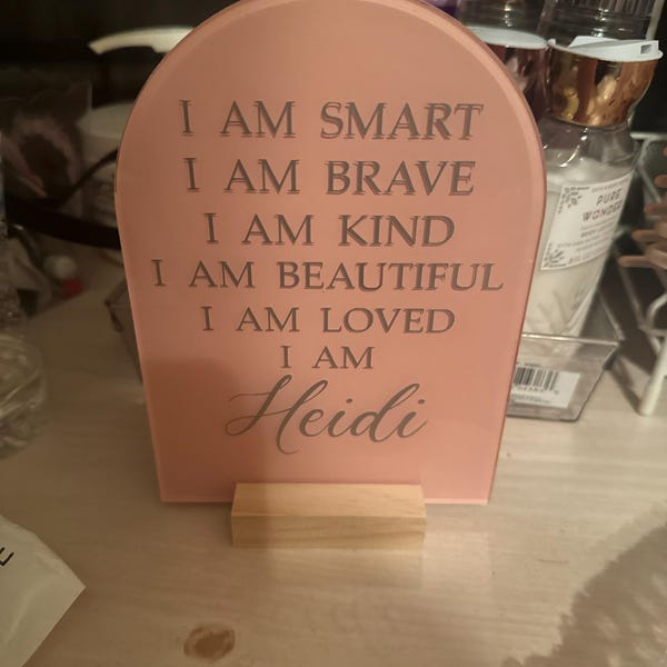 Personalized Affirmation Sign | Affirmations for Kids | Daily ...