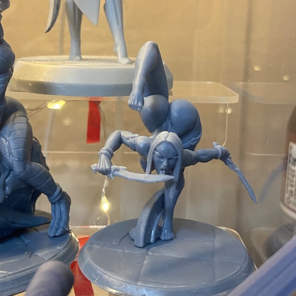 Dark Elf Dancer Pinup Dnd Miniature | Tabletop RPG Dnd Mini | D&D ...