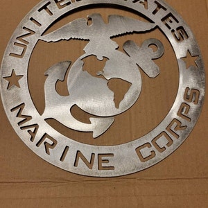 US Marine Corps Metal Sign Authorized Seller for USMC Logo USMC Sign ...