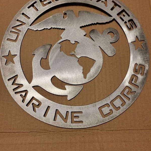US Marine Corps Metal Sign -- Authorized Seller for USMC Logo -- USMC ...