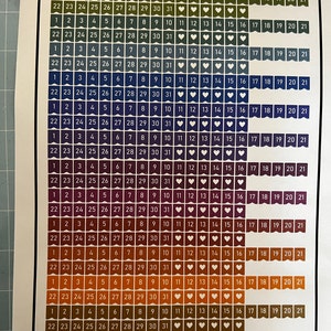 Date Flags Printable Planner Stickers, Erin Condren Planner Stickers ...