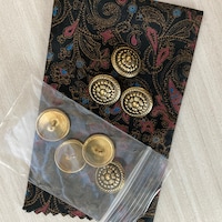 Very Bold Magenta: 3/8 10mm Fabric-covered Pad Shank Buttons Set of 12 ...