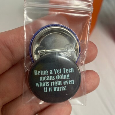 Dog Lovers Veterinarian Assistant Vet Tech Buttons Pins Badges Gift 1. ...