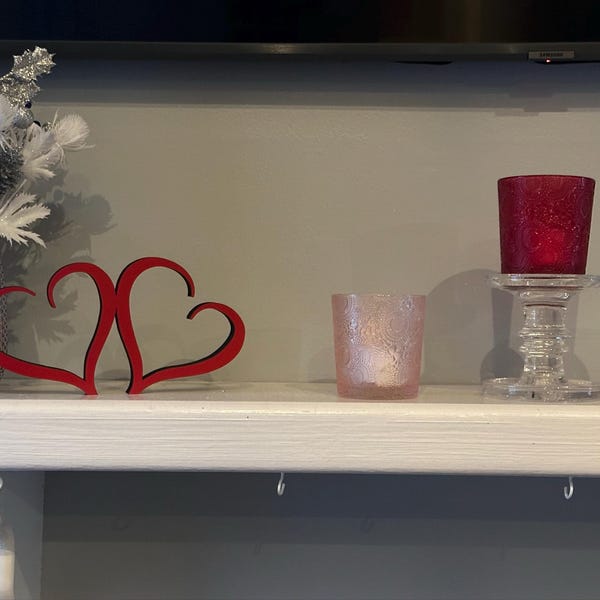 Welcome Freestanding Wood Sign, Desk Shelf, Floating Shelf, Entryway ...