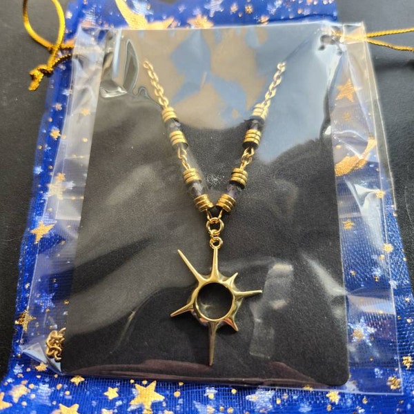 Viktor Arcane Inspired Corrupted Hexcore Necklace Iolite Hematite ...